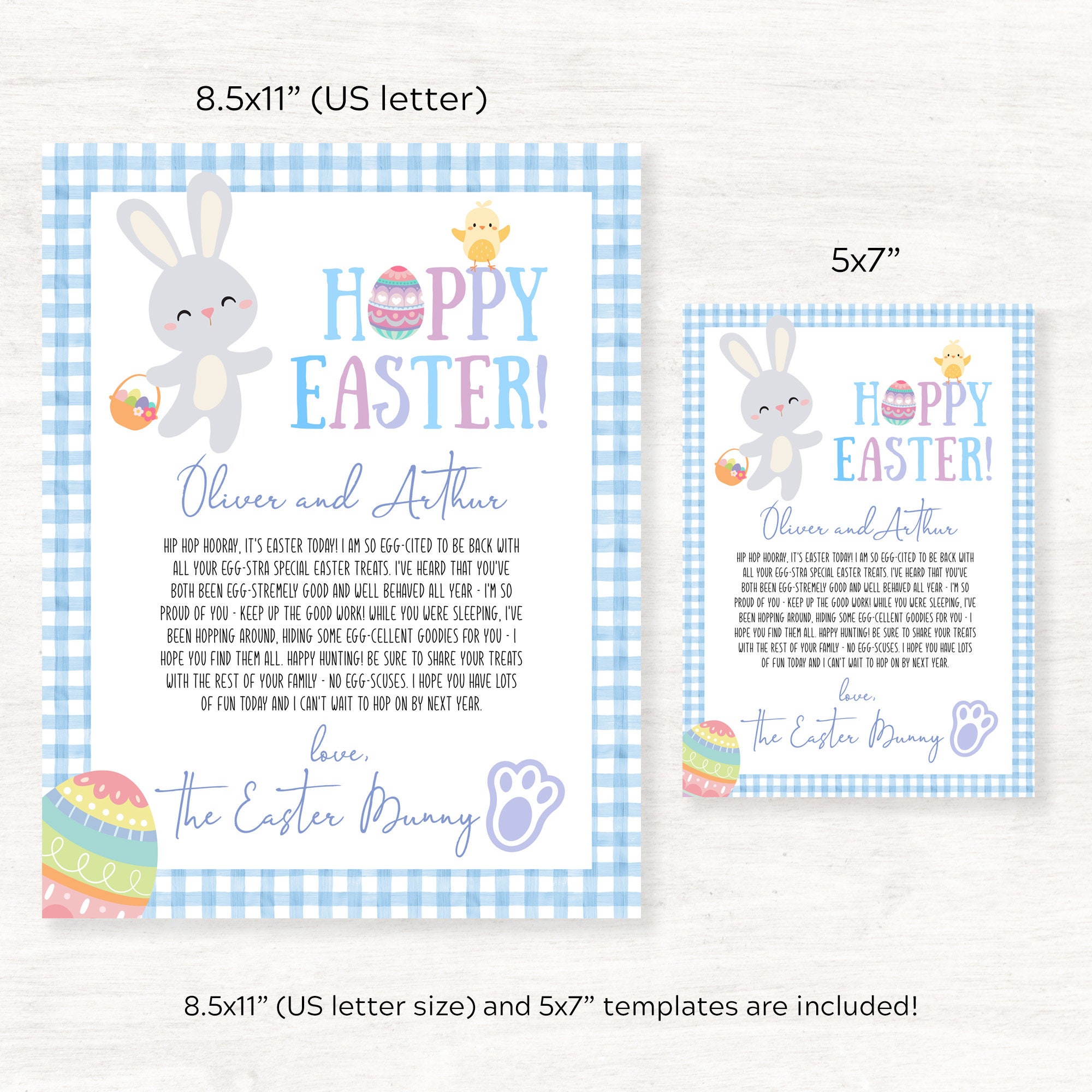 Printable Easter Bunny Letter, Letter From the Easter Bunny, From the ...