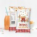 Editable Fall Chip Bags Template Printable Boy Birthday Party Decor ...