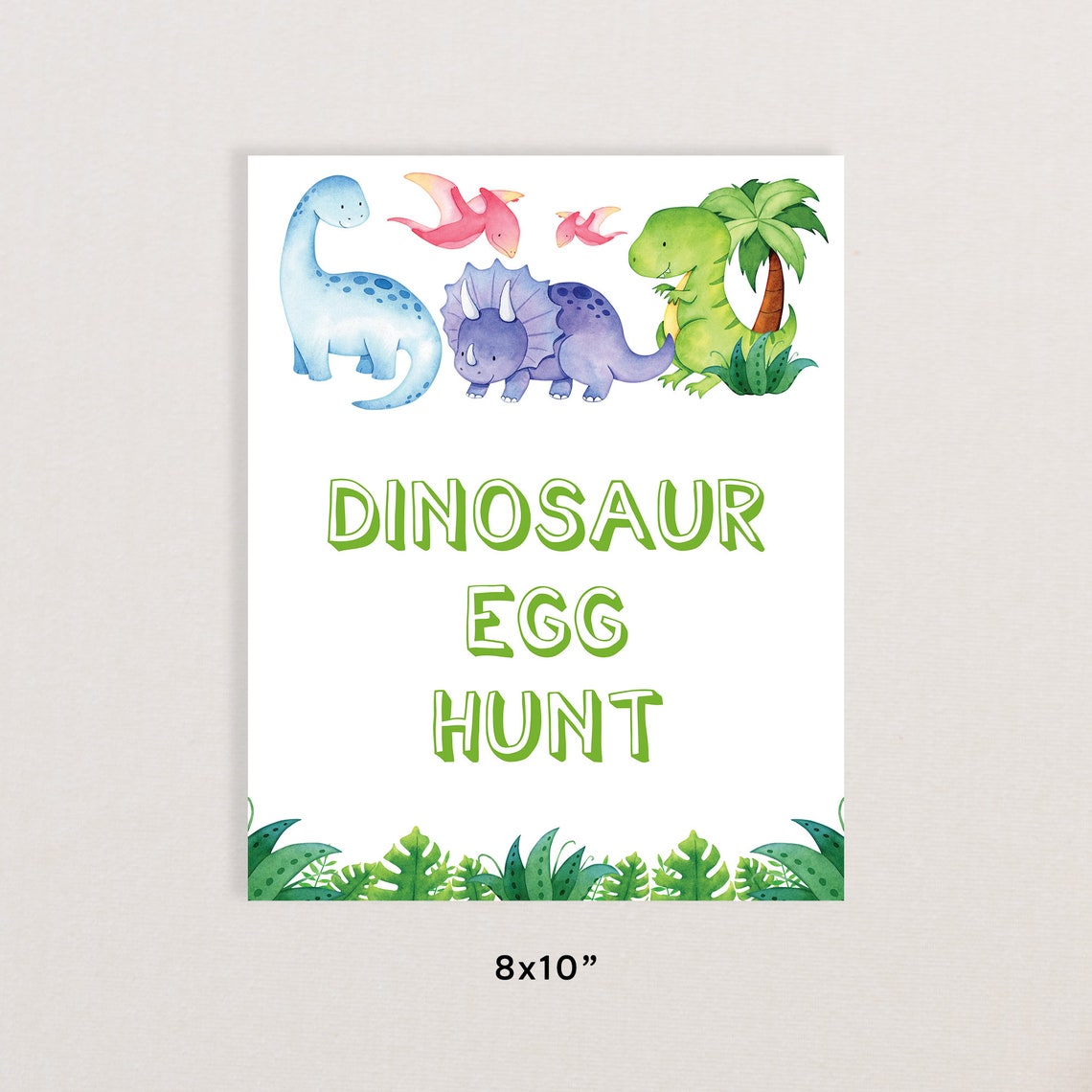 Dinosaur Egg Hunt Printable Table Sign Trex Dinosaurs Boy - Etsy