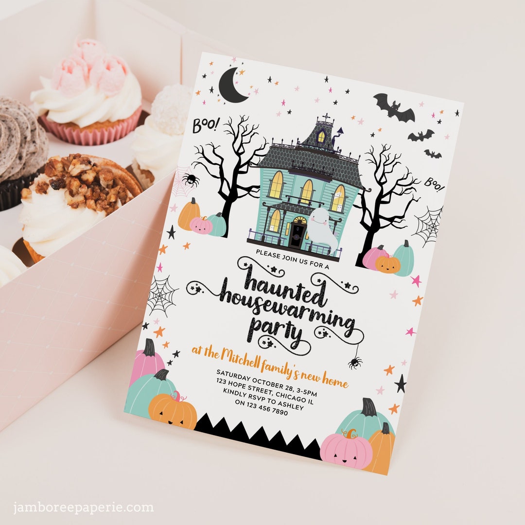 Halloween Housewarming Invitation Haunted Housewarming Party Invite ...