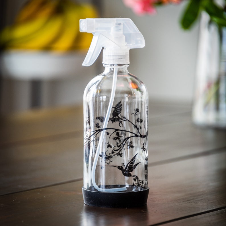 Decorative Glass Spray Bottle; Multipurpose Sprayer; Designed Glass ...