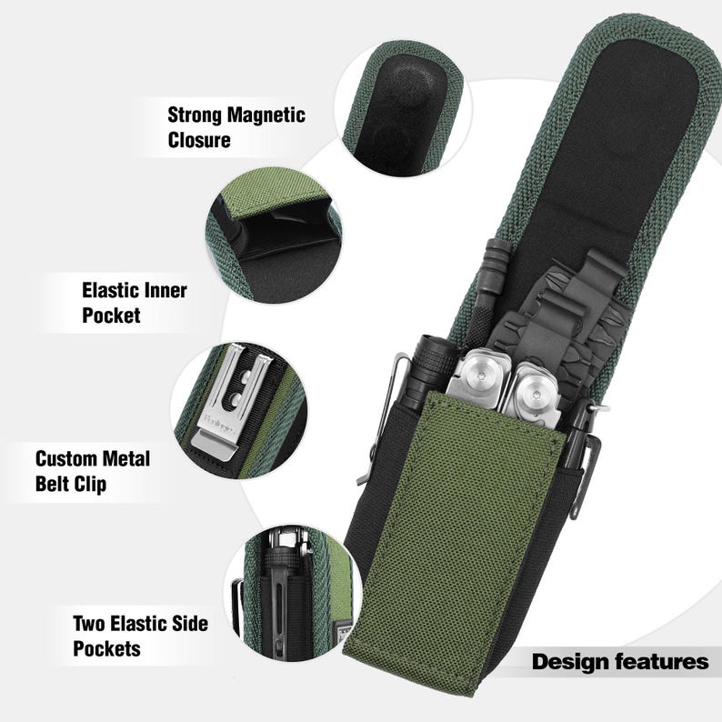 Leatherman Sheath Replacement by Perilogics. Magnetic Closure Fits Wave ...