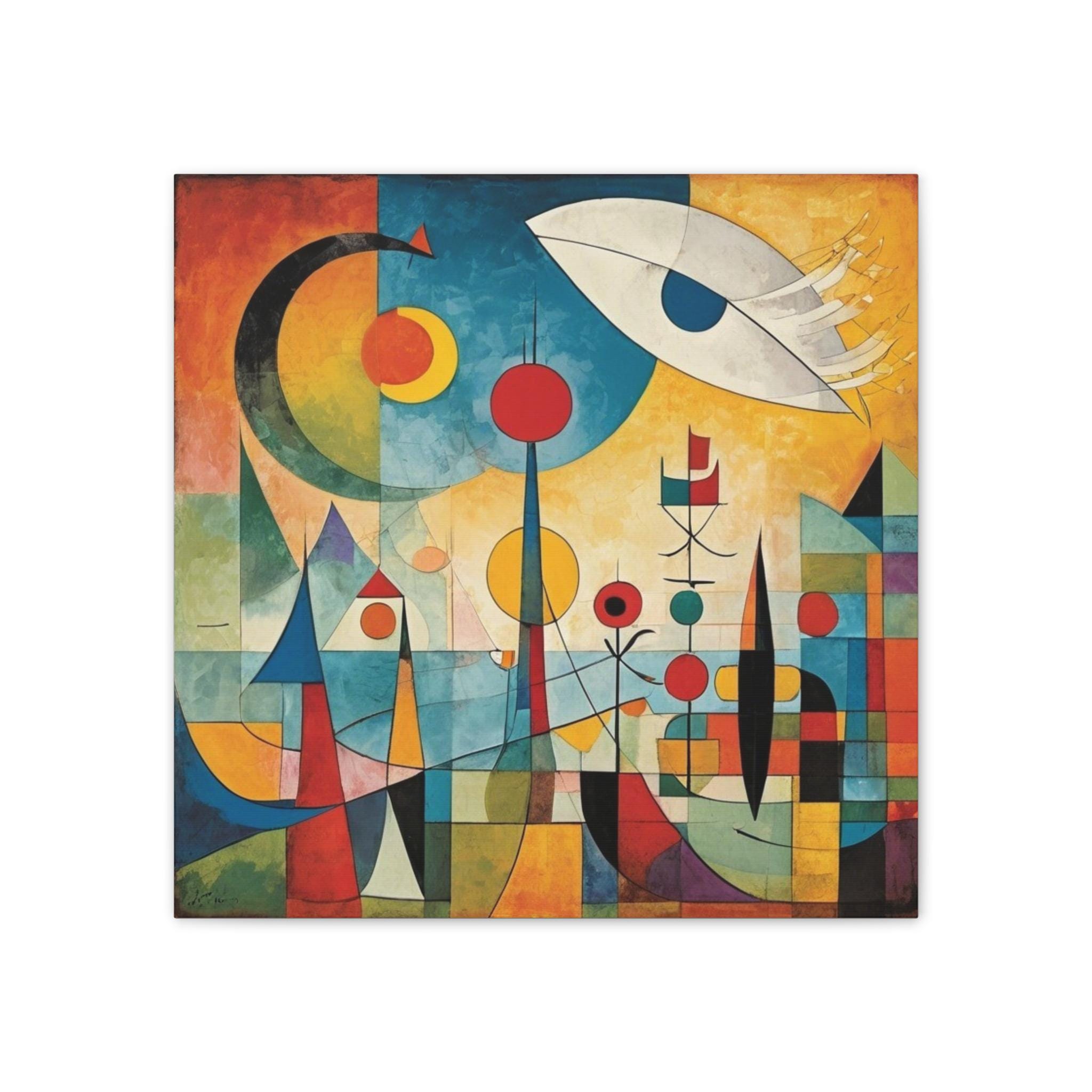 Future Abstract Canvas Stretched, 20x20, 0.75 Inch Depth - Modern Art ...