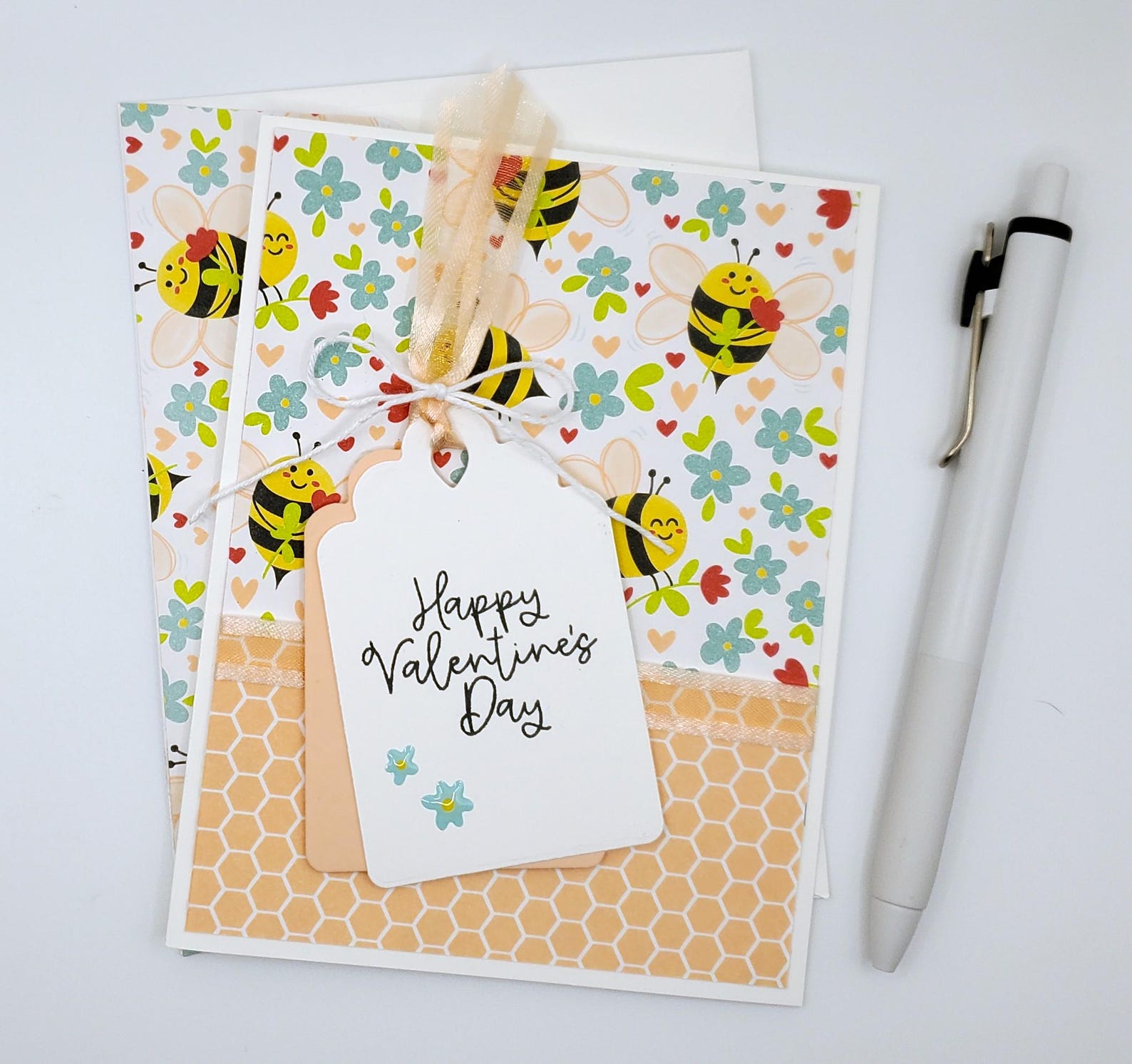 Quirky Bee Valentine Card, Happy Valentine's Day Card, Unique Valentine ...