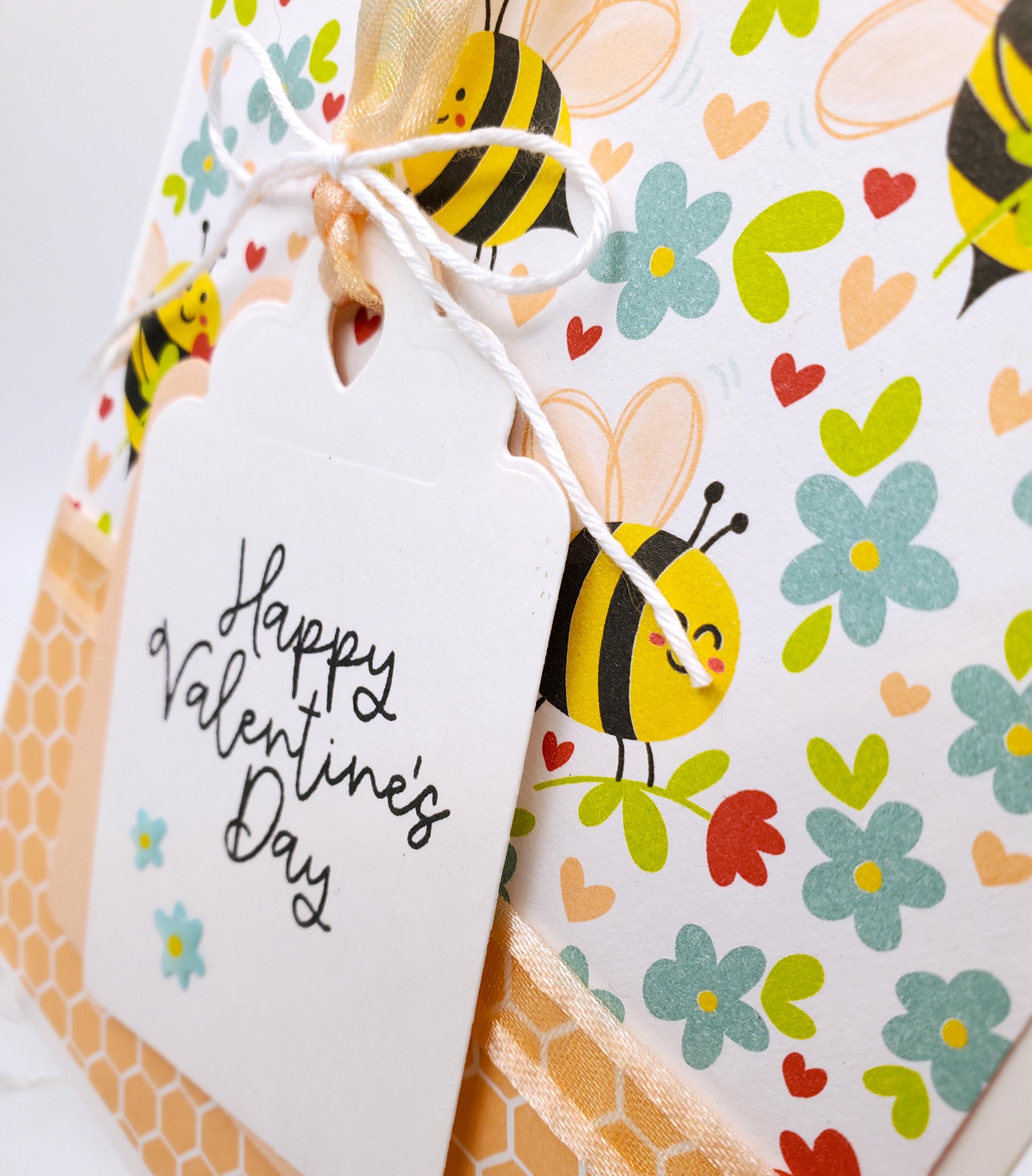 Quirky Bee Valentine Card, Happy Valentine's Day Card, Unique Valentine ...
