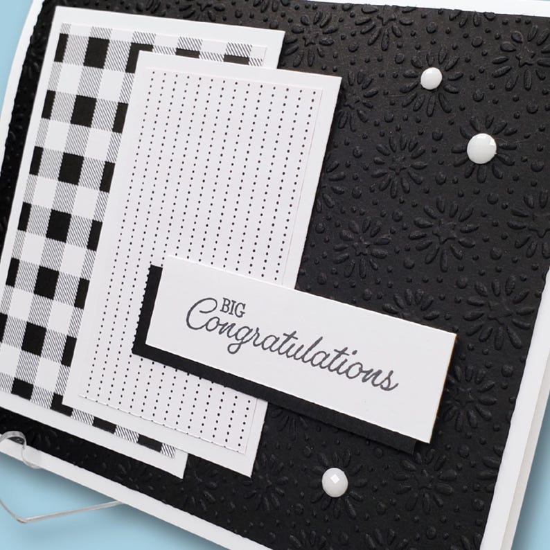 Handmade Embossed Congratulations Card, Elegant Keepsake - Etsy