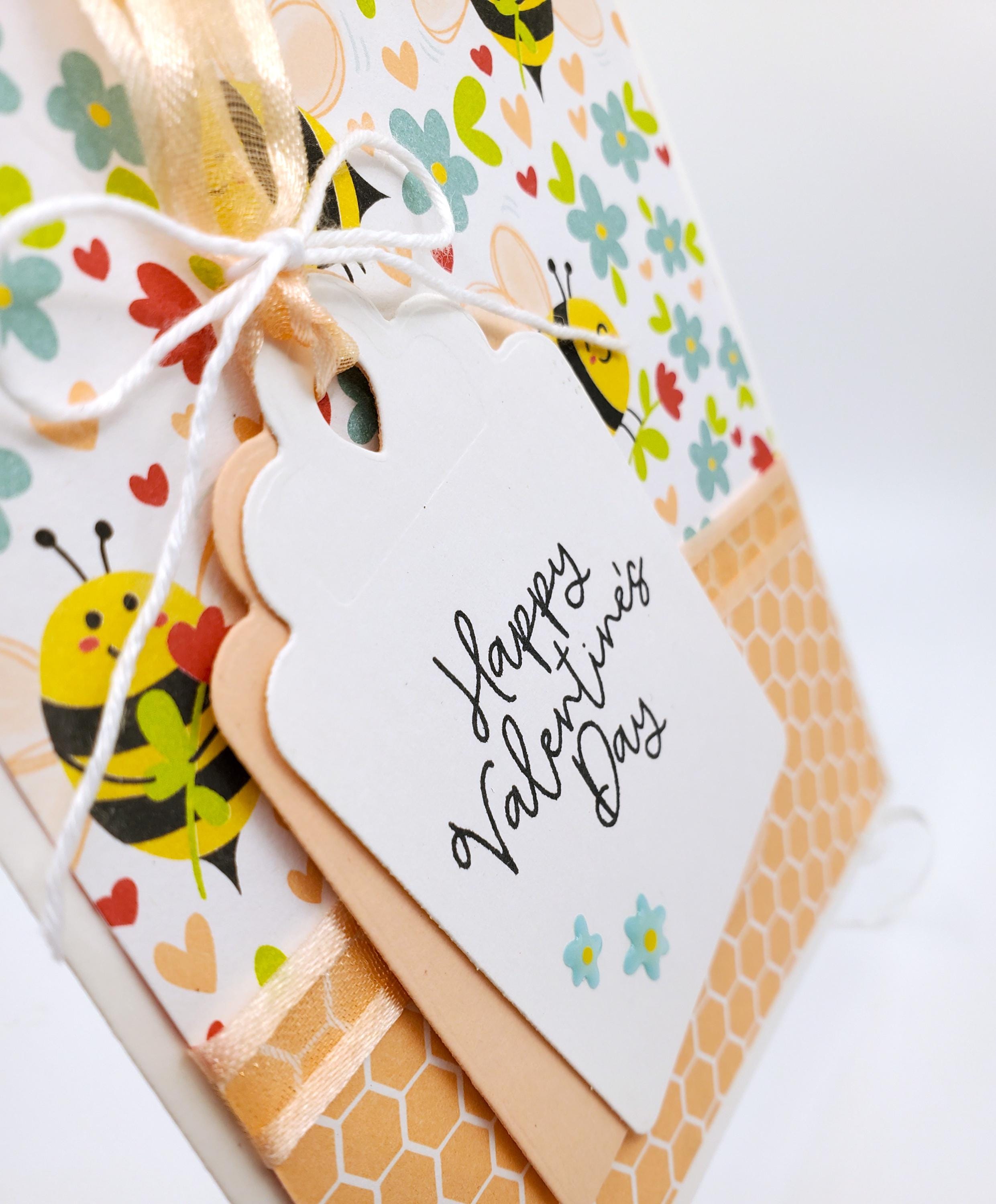 Quirky Bee Valentine Card, Happy Valentine's Day Card, Unique Valentine ...