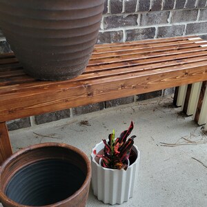 2x4 2-tone Outdoor Modern Bench - Etsy