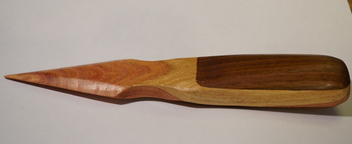 Handmade Letter Opener--locust Wood and Walnut 8 Inches Long - Etsy