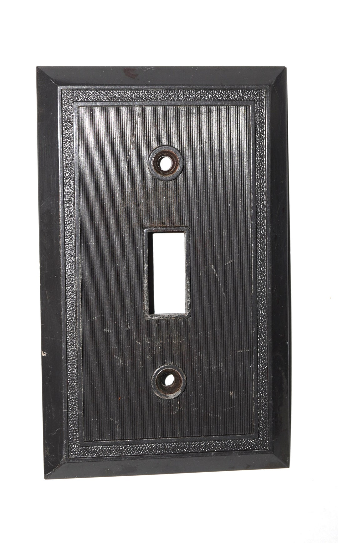 1940s Vintage Brown Bakelite Switch Plate 1 - Etsy