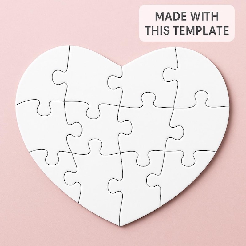 Heartshaped Puzzles - Etsy