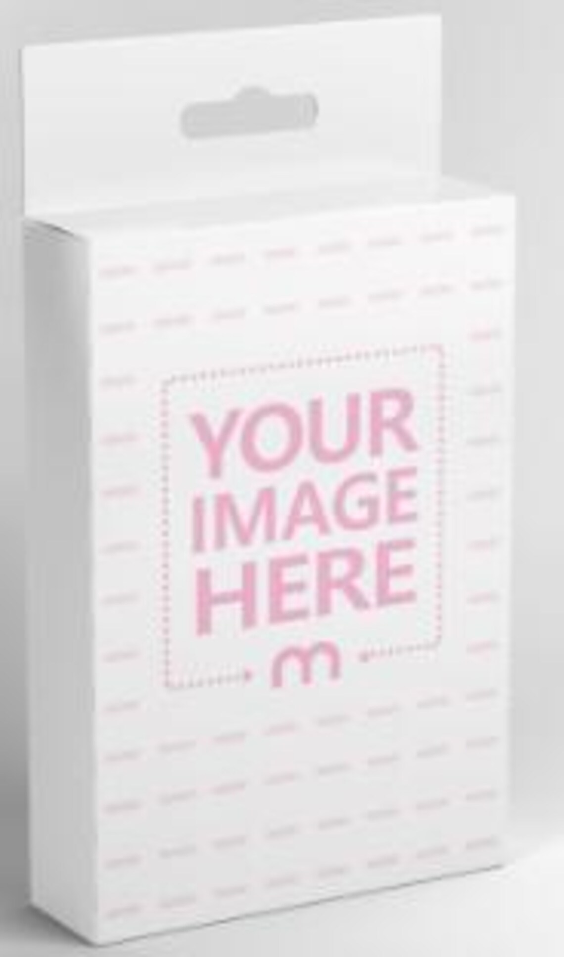Standard Card Deck Box Dieline- Hanging Tuck Box Template for Poker ...