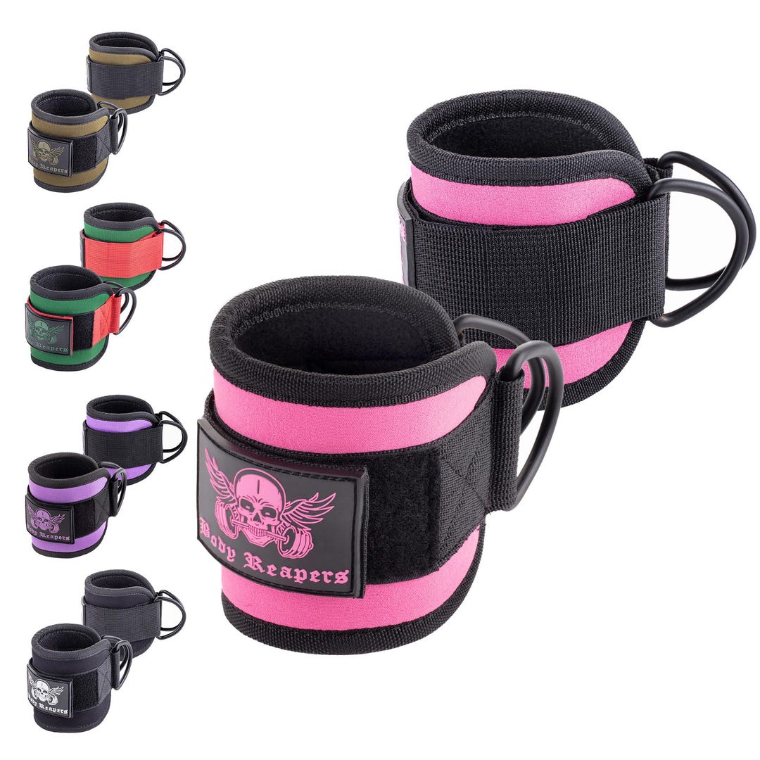 Weight Lifting Ankle Straps Gym Leg Cable Pulley Fitness Equipment ...