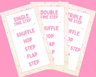 Dance Flash Cards - Etsy