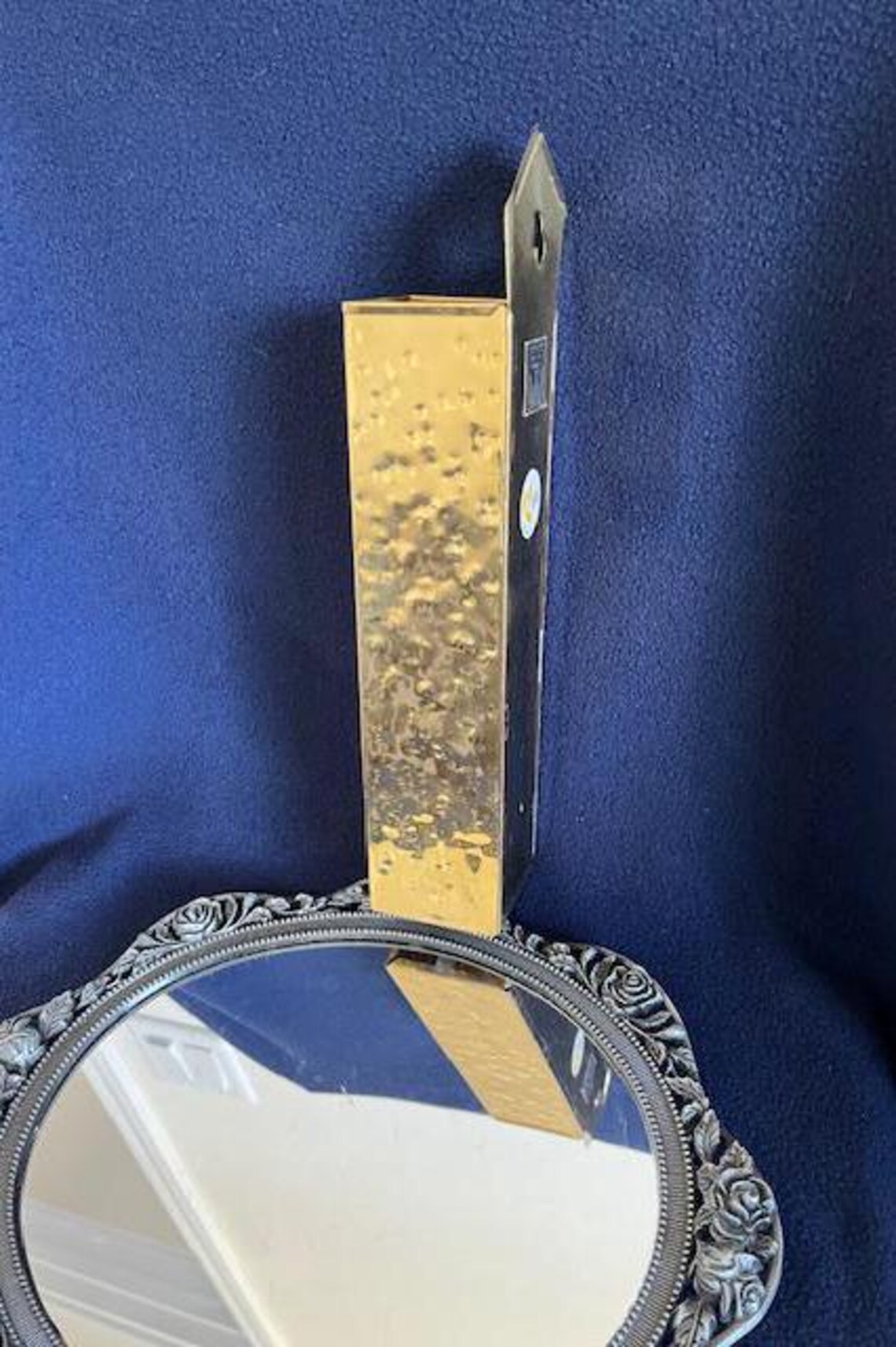 Vintage Hammered Solid Brass Match Box Holder Colony Metalsmiths of ...