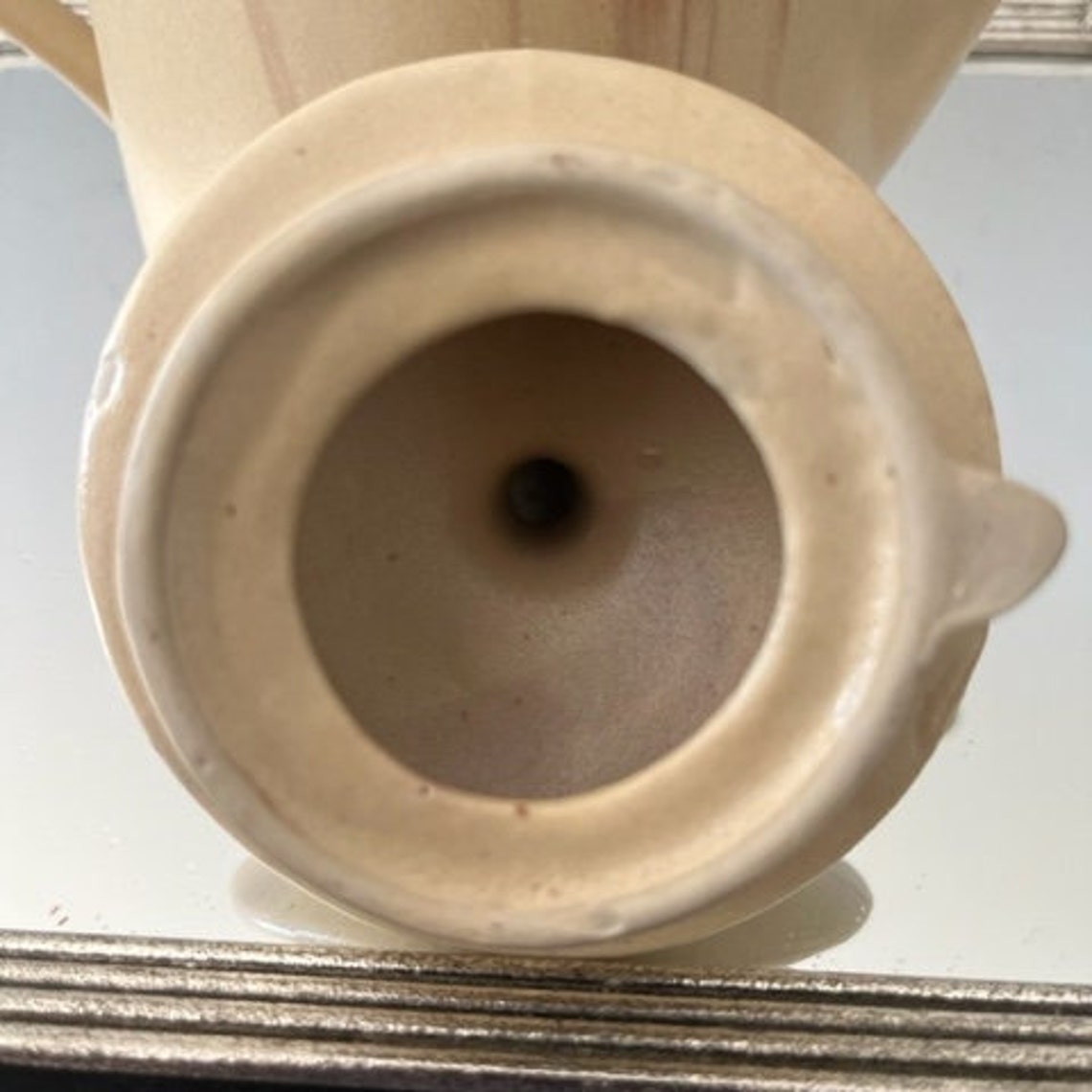 Vintage RARE Hitkari Oak Tea Pot/beige With Swirls of Mauve Studio Art ...
