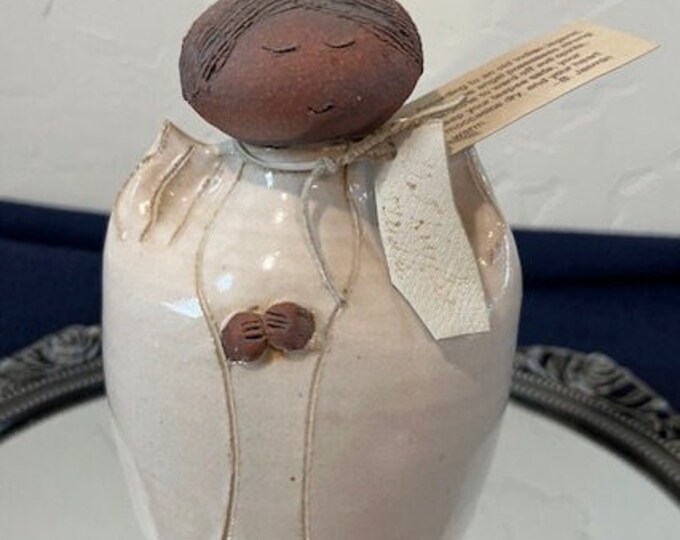 Vintage Val Knight Studio Pottery Native American House Angel - Etsy