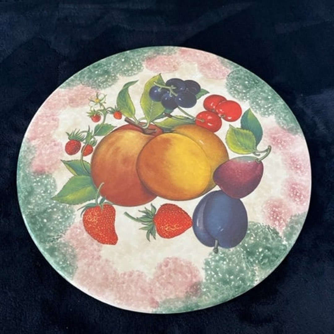 Vintage Italian Ceramica Due Torri 13-inch Round Cake - Etsy