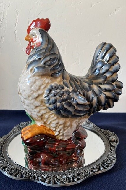 Vintage Fabulous Country French/italian Style Majolica Hen - Etsy