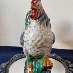 Vintage Fabulous Country French/italian Style Majolica Hen - Etsy