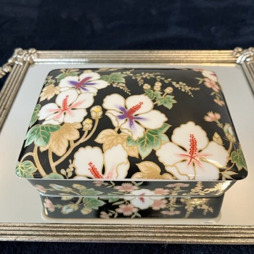 Vintage Porcelain Playing Card Case 2-section Playing Card - Etsy