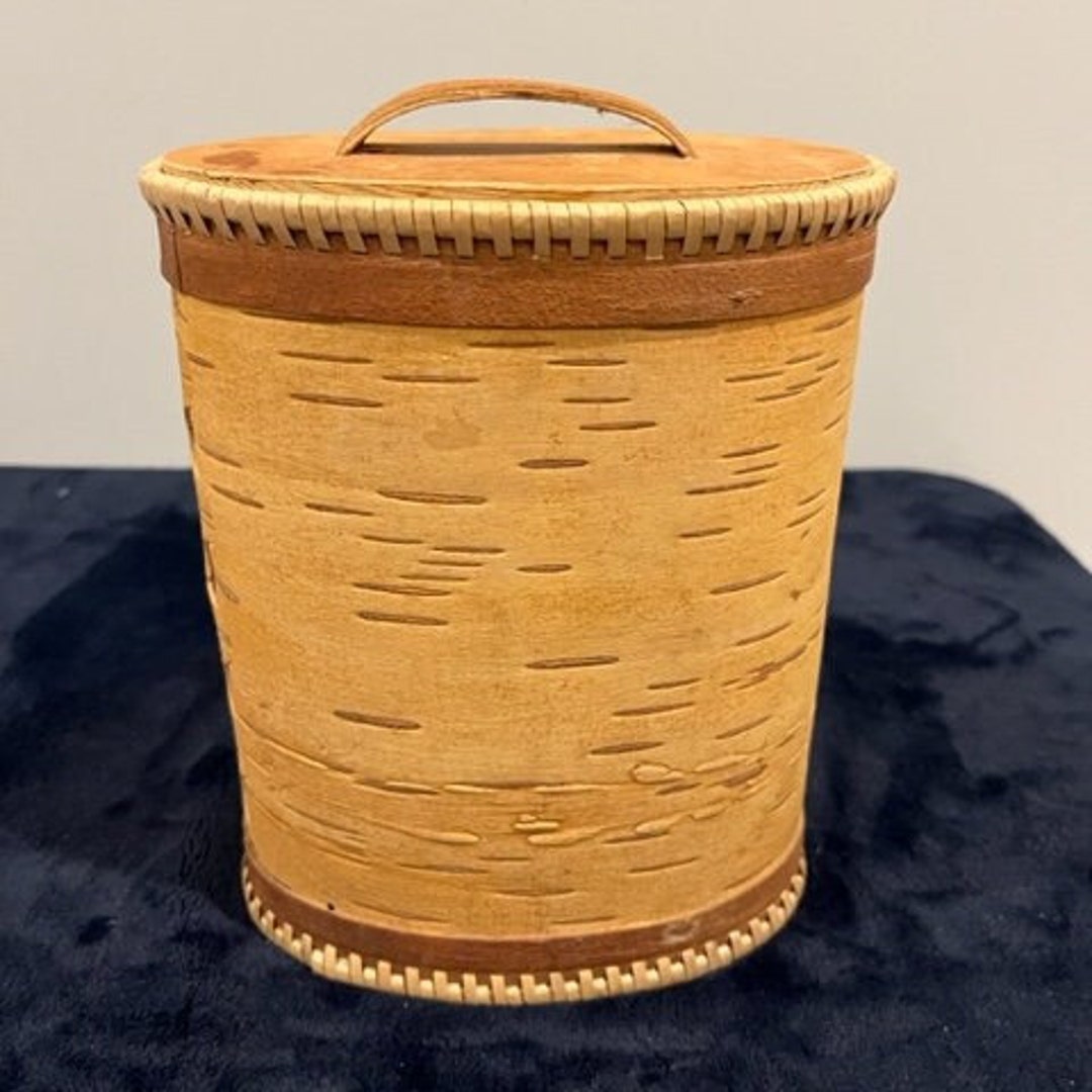 3 Vintage Siberian Birch Bark Boxes Artist Nina Grigorievna - Etsy