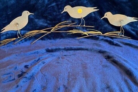 Vintage Bovano of Cheshire Metal Wall Sculpture of 3 Sandpipers - Etsy