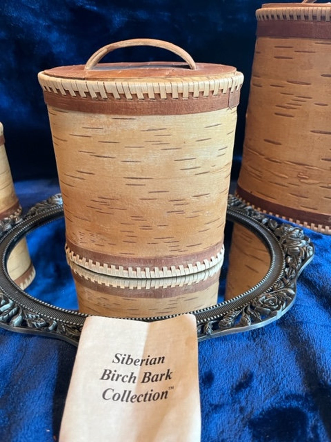 3 Vintage Siberian Birch Bark Boxes Artist Nina Grigorievna Village ...