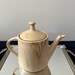 Vintage RARE Hitkari Oak Tea Pot/beige With Swirls of Mauve Studio Art ...