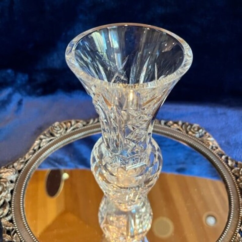 Vintage 7" Gorgeous Waterford Cut Crystal Vase - Etsy