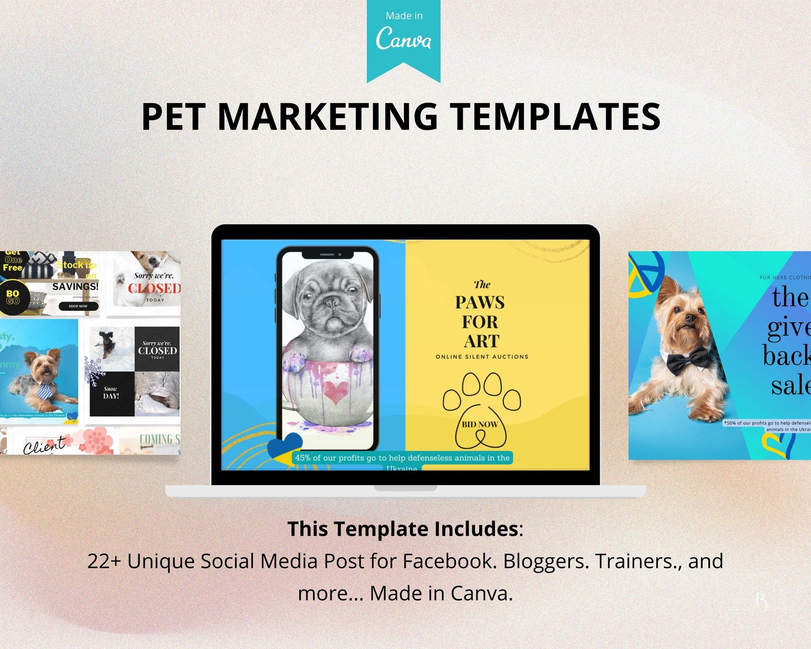 Pet Marketing Templates Canva Templates for Pet Marketing Sales ...