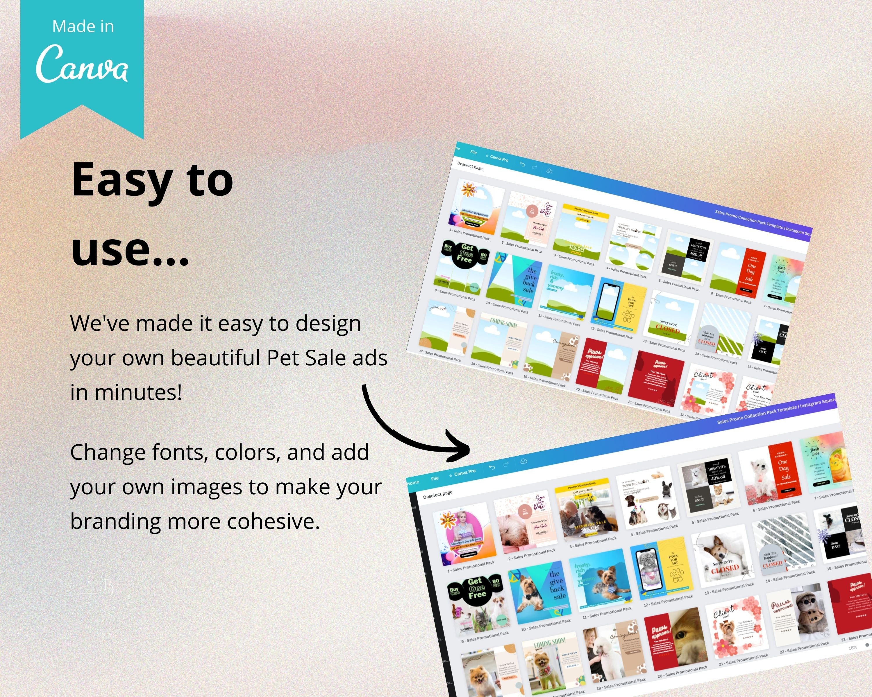 Pet Marketing Templates Canva Templates for Pet Marketing Sales ...