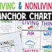 Living and Nonliving Thing Anchor Charts for Kindergarten and First ...
