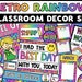90s Retro Rainbow Classroom Decor Bundle - Etsy