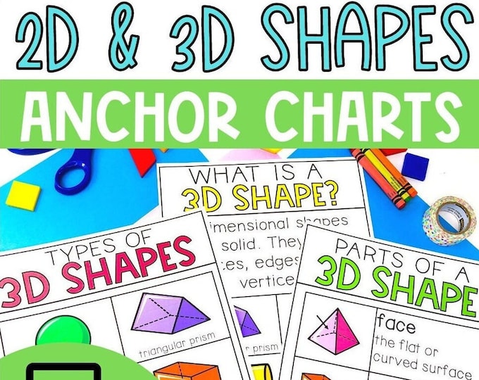Bundle! 2D/3D Shapes Anchor Charts - Etsy