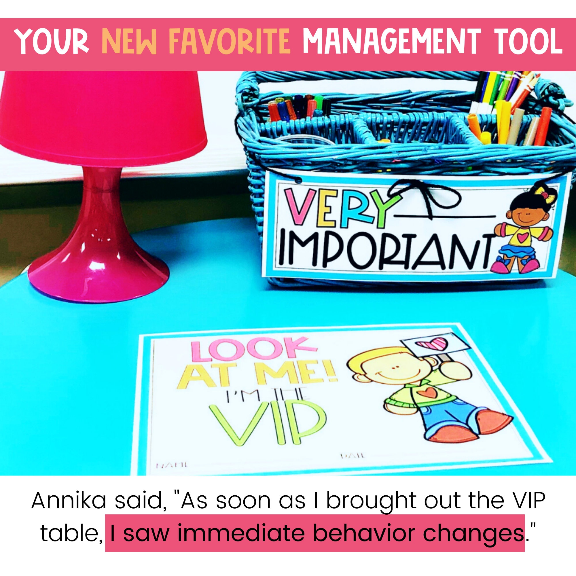 VIP Student Starter Kit | Classroom Behavior Management Tool - Etsy