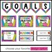 90s Retro Rainbow Editable Learning Objectives Bulletin Board ...