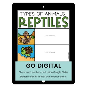Animal Classifying | Mammal, Reptile, and Bird Anchor Charts for First ...