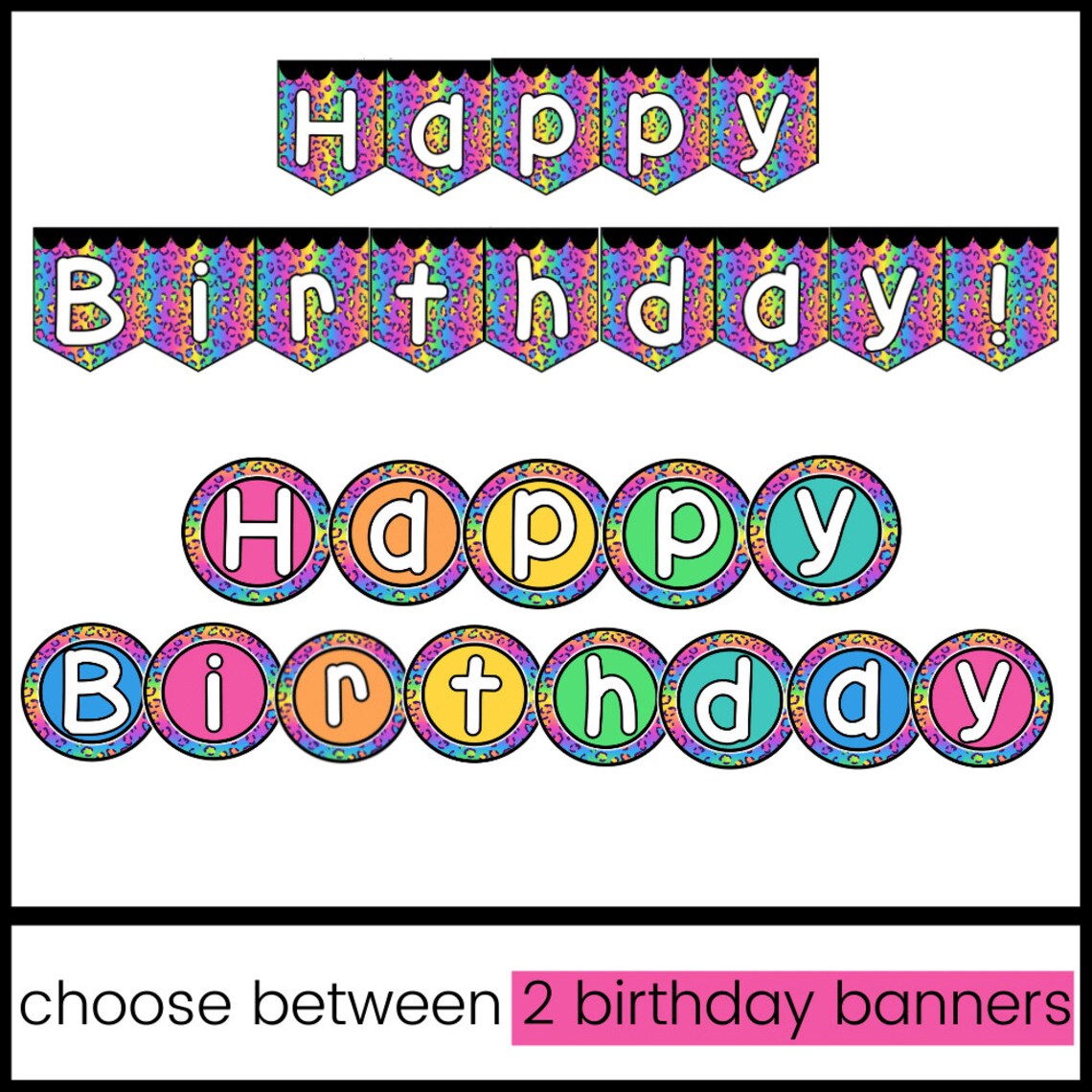 90s Retro Rainbow Editable Birthday Bulletin Board | Classroom Decor - Etsy