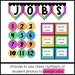 90s Retro Rainbow Editable Classroom Job Bulletin Board | Classroom ...