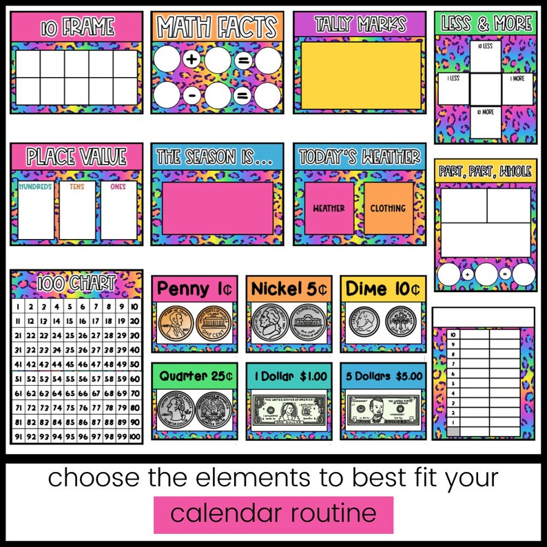 90s Retro Rainbow Classroom Decor Bundle - Etsy