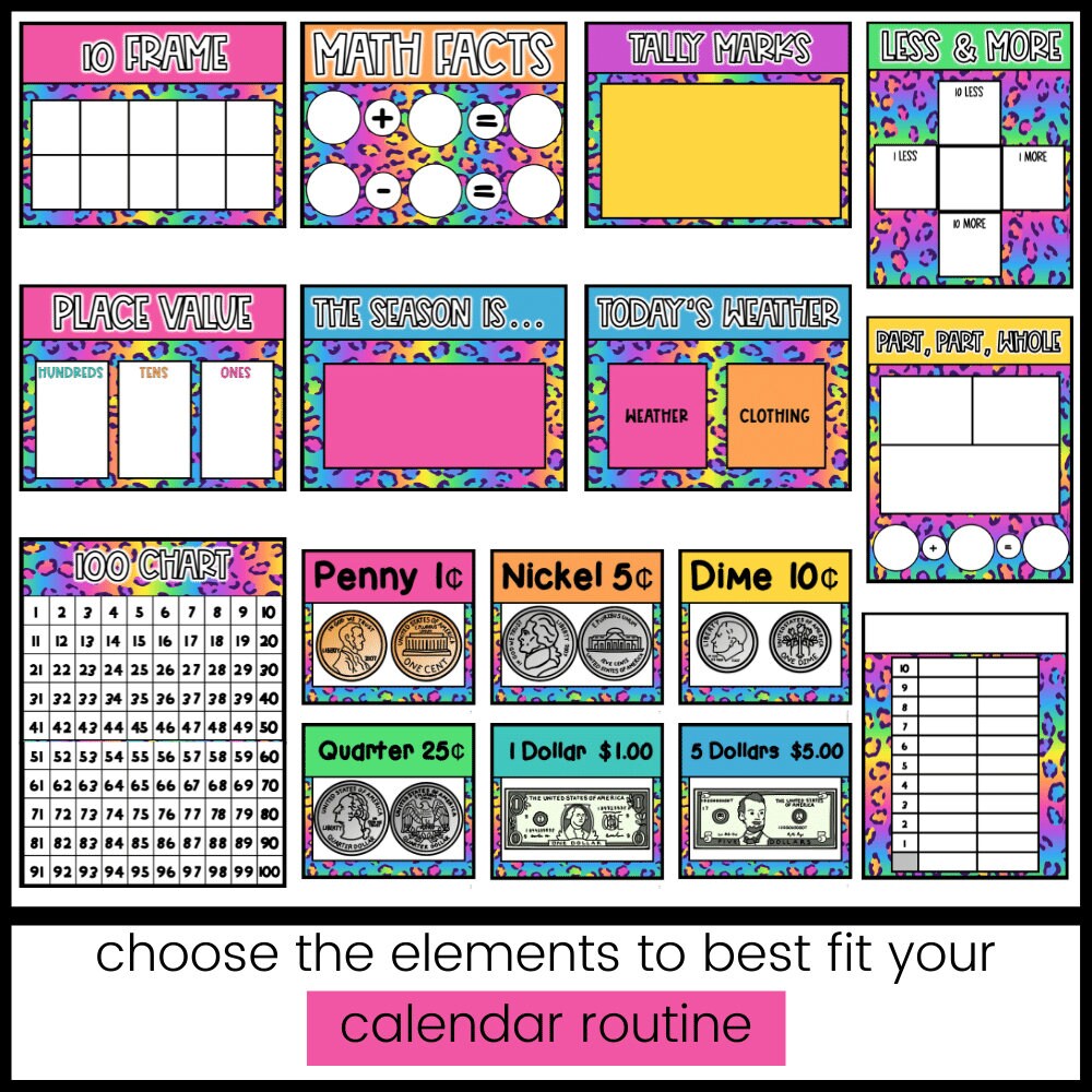 90s Retro Rainbow Classroom Decor Bundle - Etsy