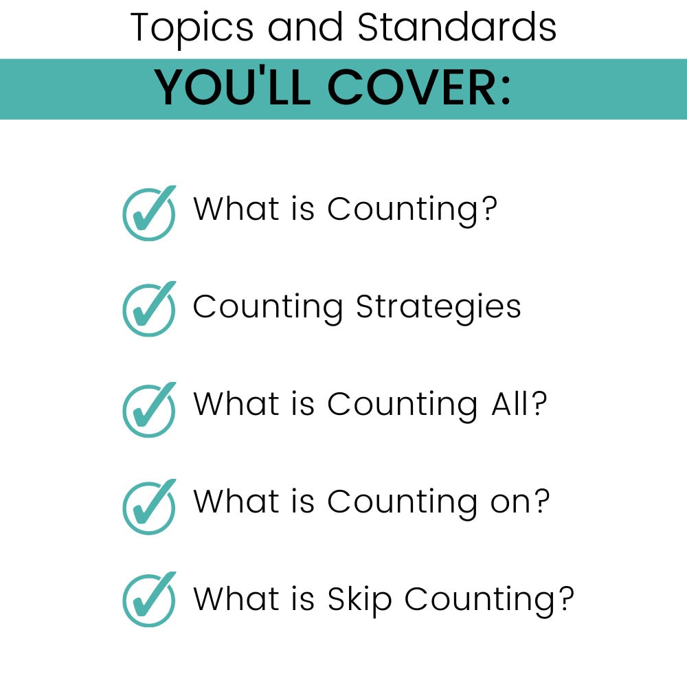 Counting Strategies Anchor Charts and Classroom Posters - Etsy