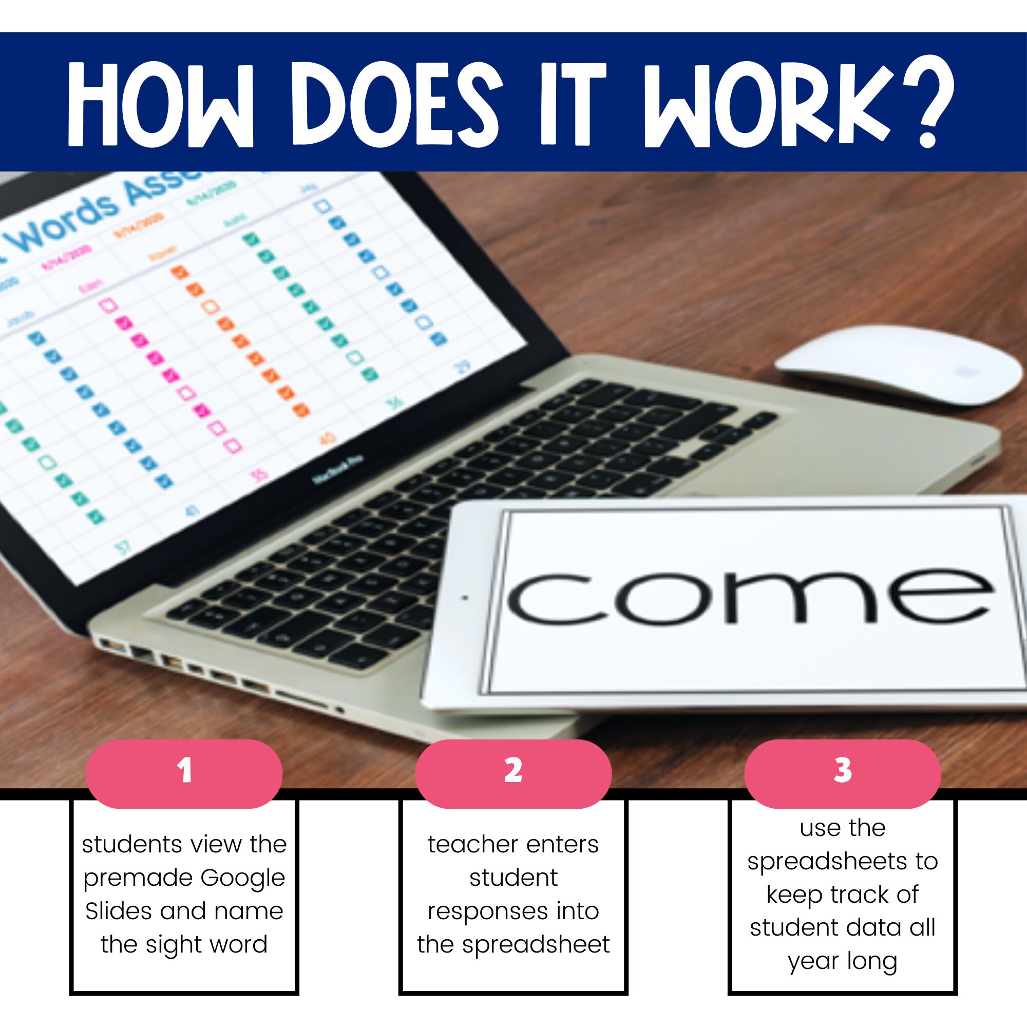 Digital Sight Words Assessment - Etsy