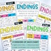 Inflectional Endings -s -ed -ing Phonics Anchor Charts and Classroom ...