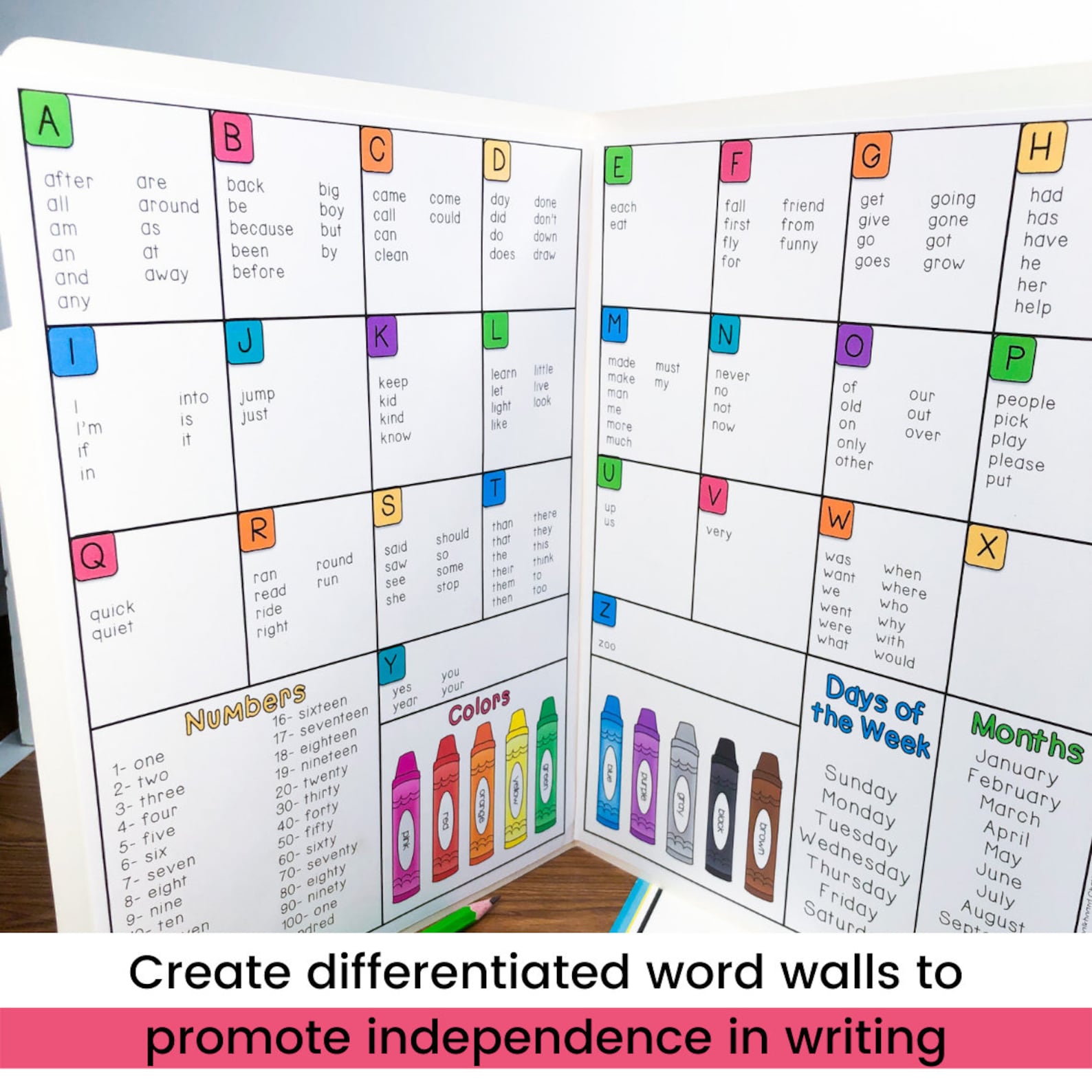 Personal Word Wall Folder - Etsy