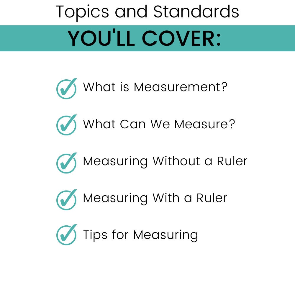 Nonstandard and Standard Measurement Anchor Charts and Classroom ...