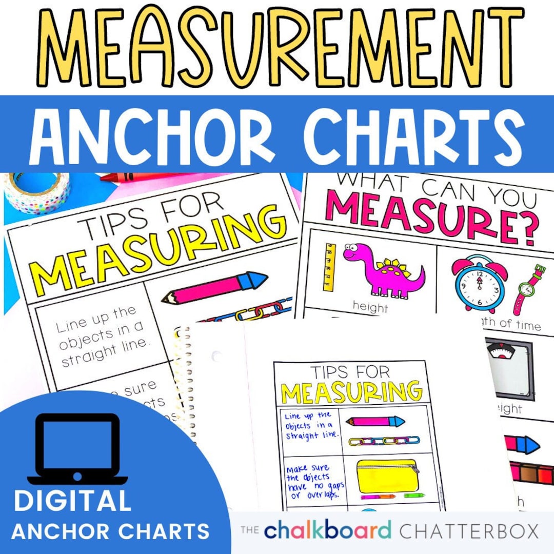 Nonstandard and Standard Measurement Anchor Charts and Classroom ...