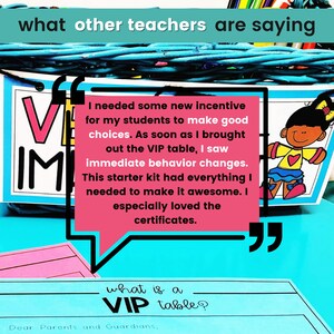 VIP Student Starter Kit | Classroom Behavior Management Tool - Etsy