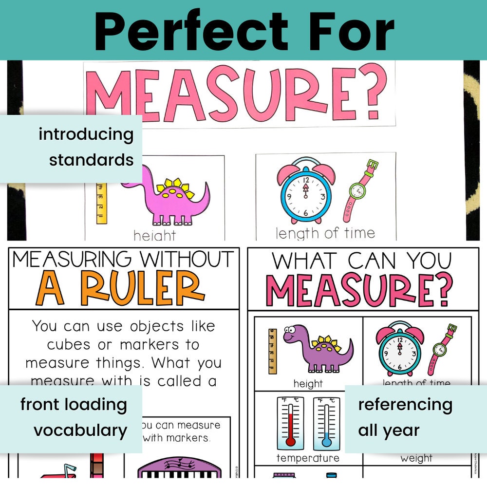 Nonstandard and Standard Measurement Anchor Charts and - Etsy